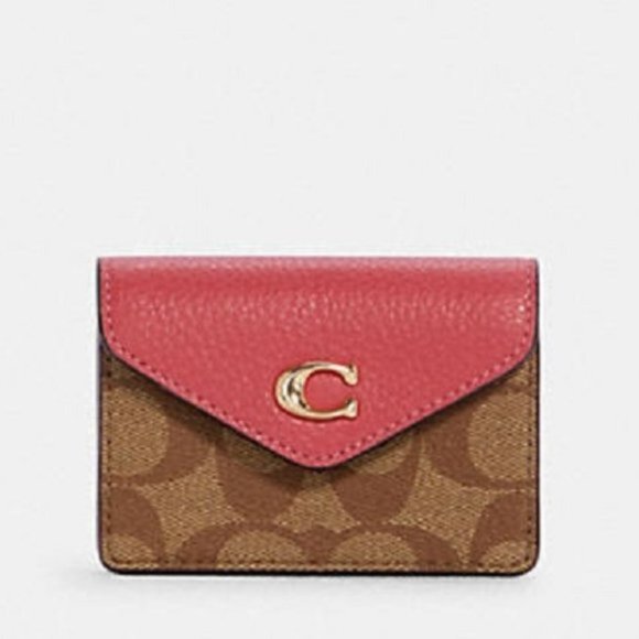 Coach | Accessories | Nwt 79 Coach Card Case In Signature Canvas | Poshmark